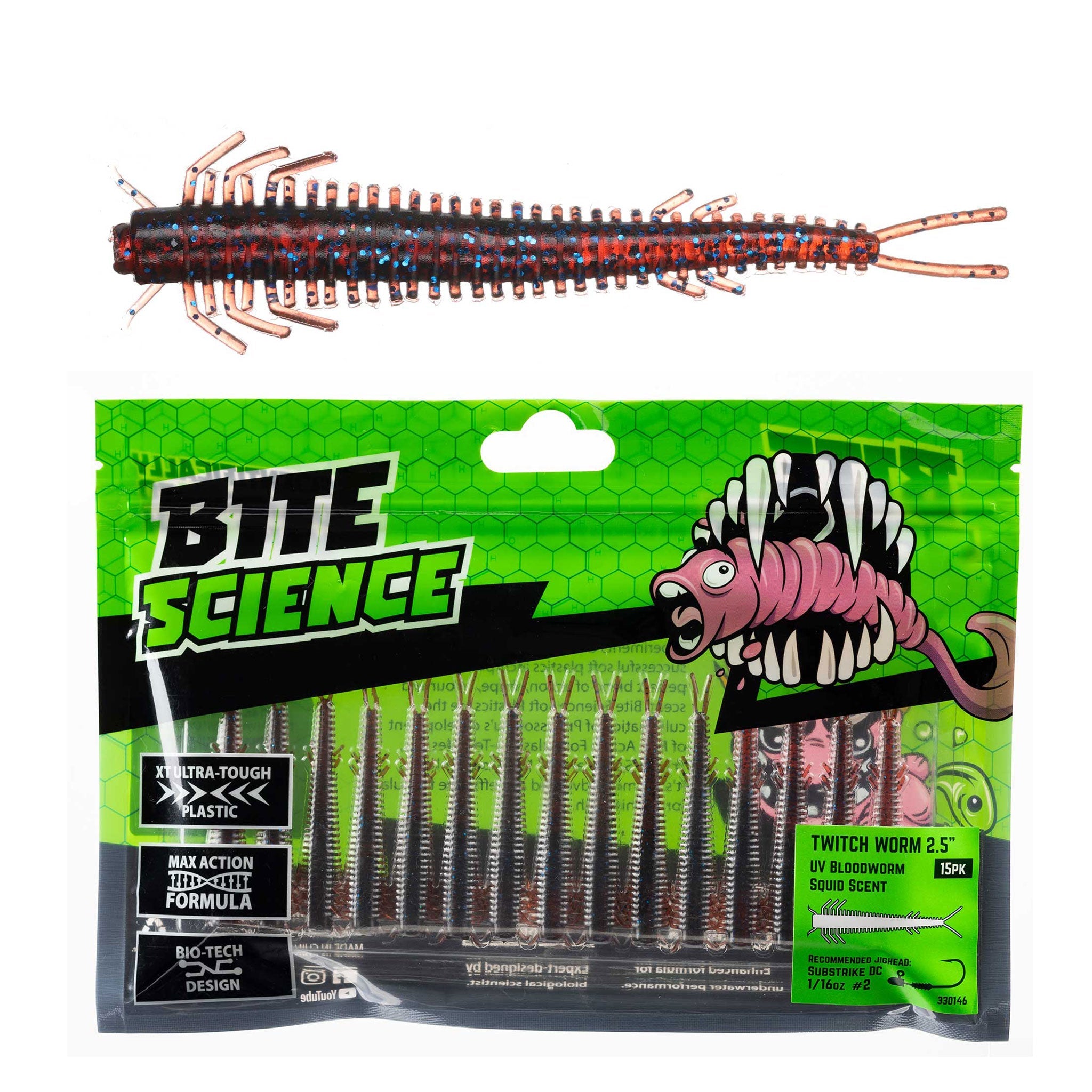Bite Science Twitch Worm Soft Plastic Lures