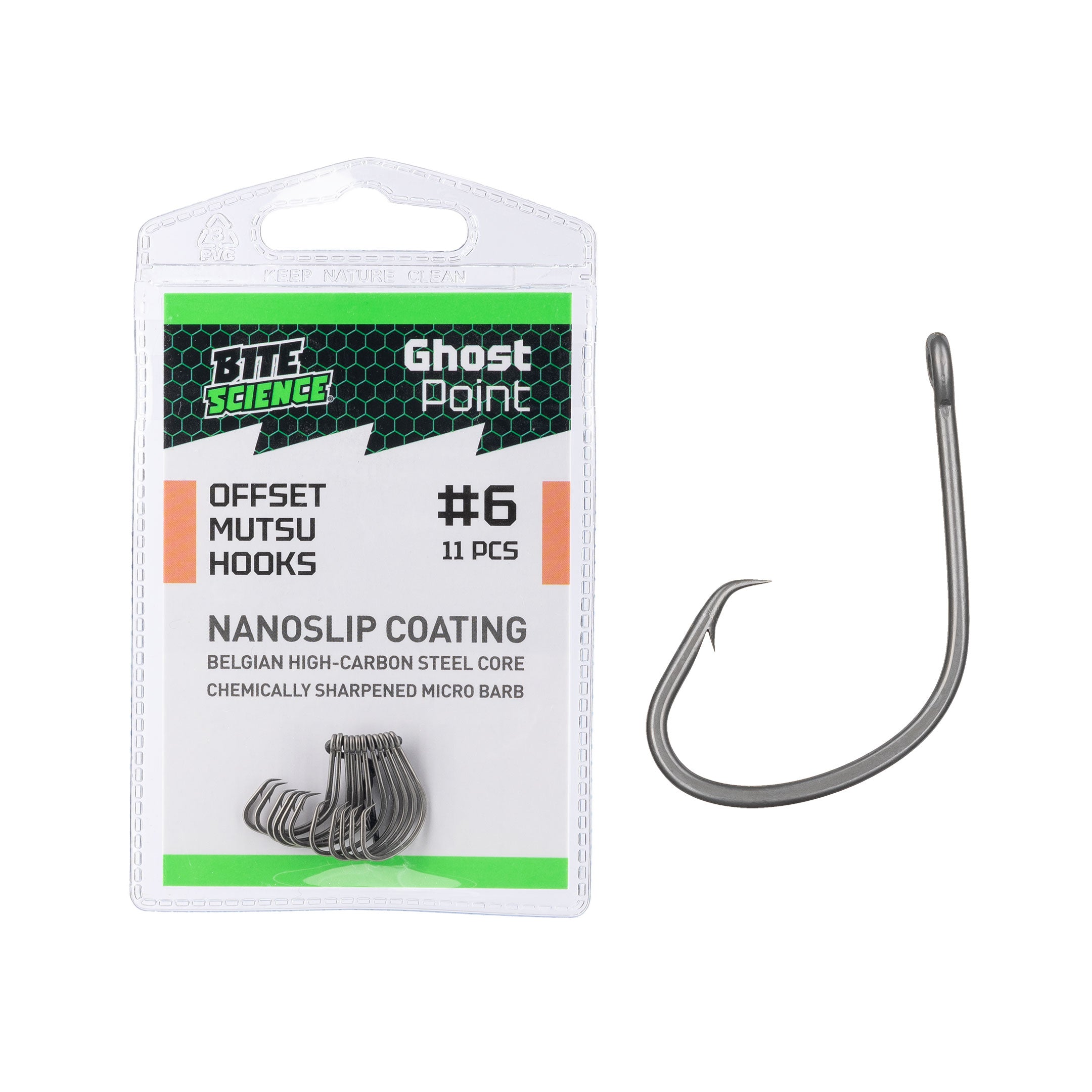 Bite Science Ghost Point Offset Mutsu Hooks